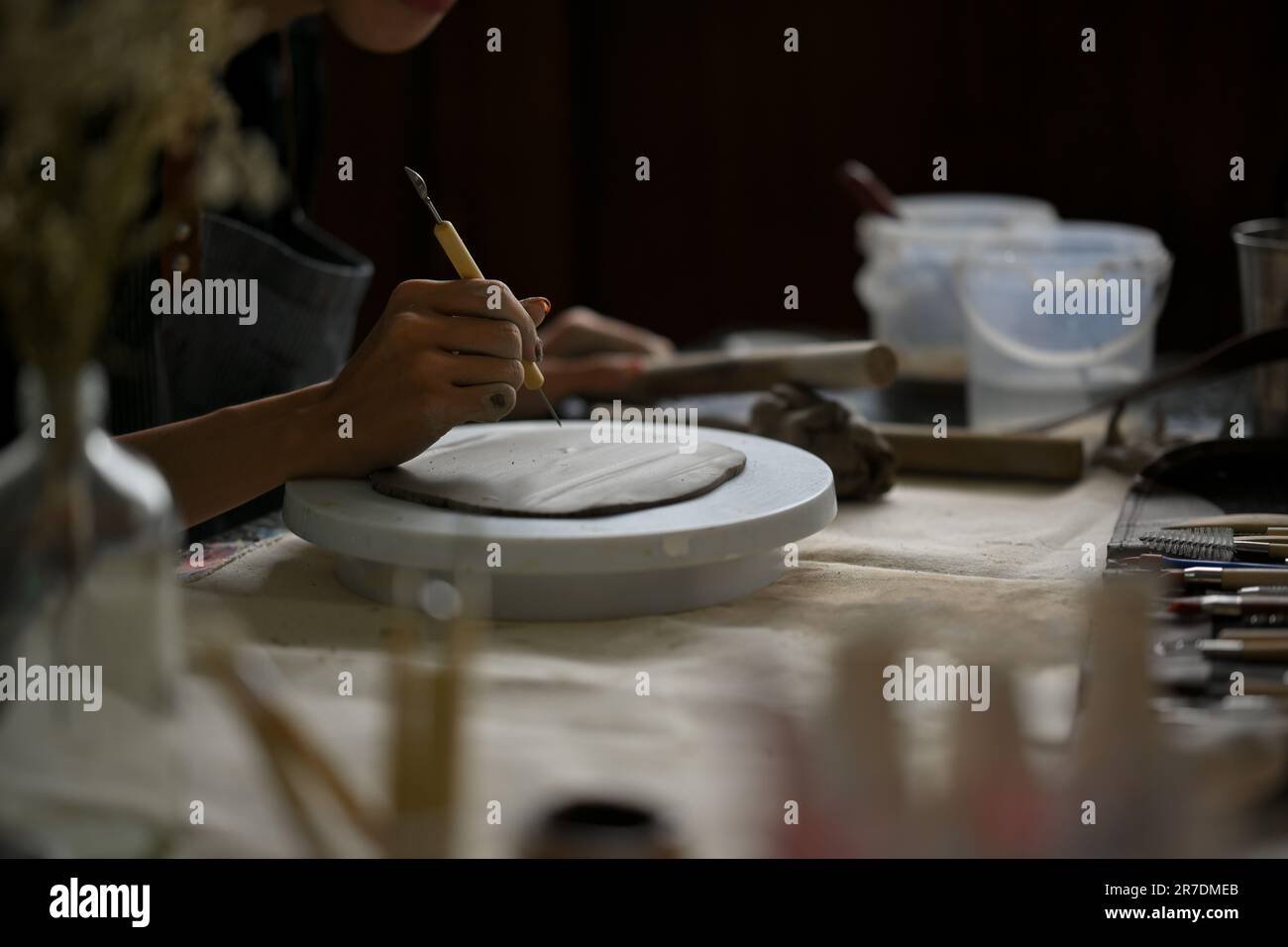 Making clay patterns hi-res stock photography and images - Alamy