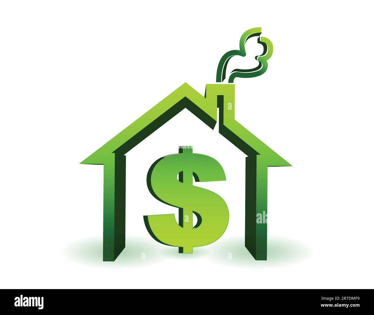 house with dollar sign icon illustration isolated over a white ...