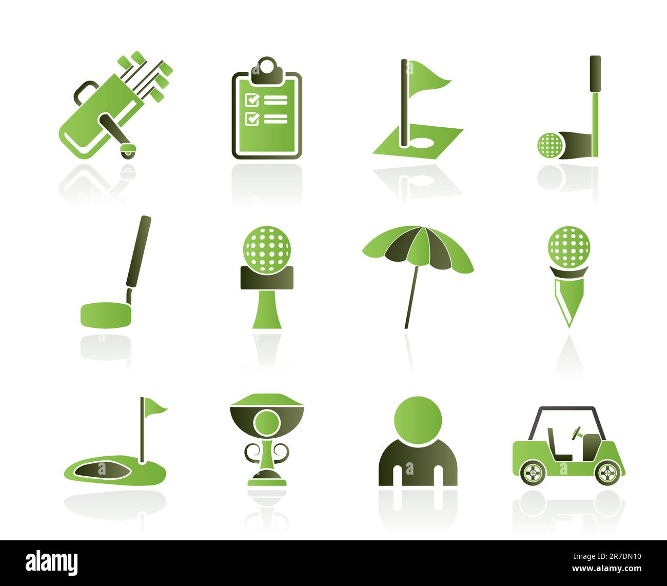 Golf cart vehicle icon Cut Out Stock Images & Pictures - Alamy