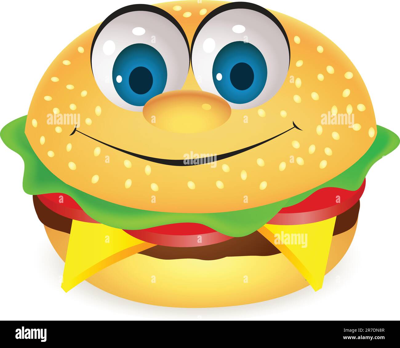 Burger cartoon character hi-res stock photography and images - Alamy