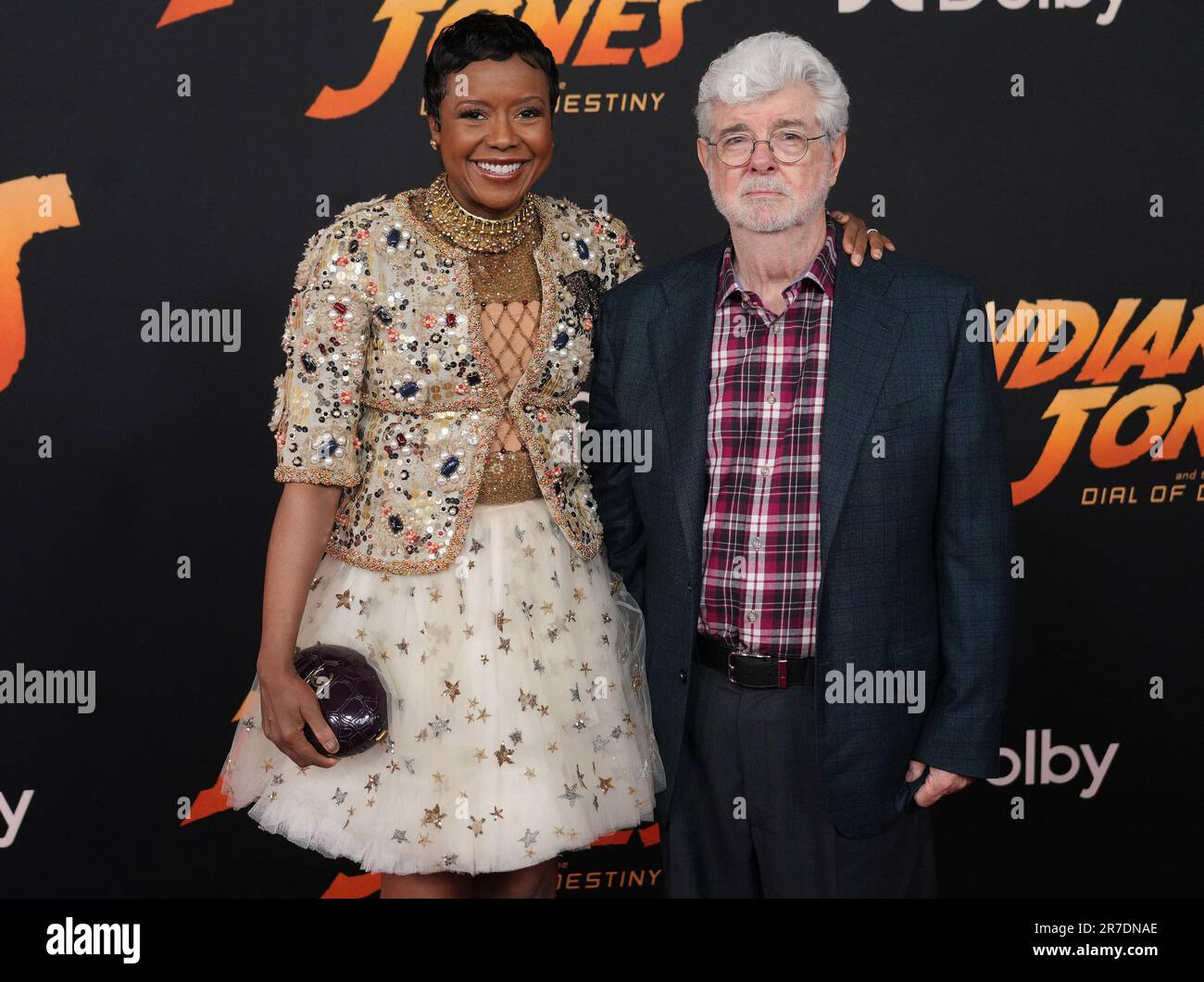 (L-R) Mellody Hobson and George Lucas arrives at the LucasFilms ...