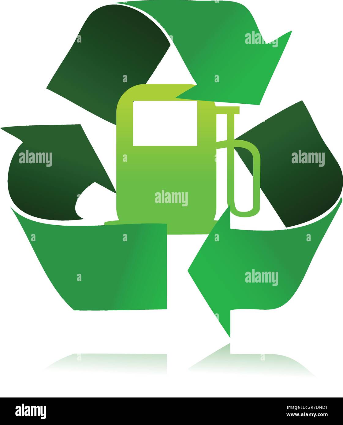 eco fuel recycle illustration design over a white background Stock ...