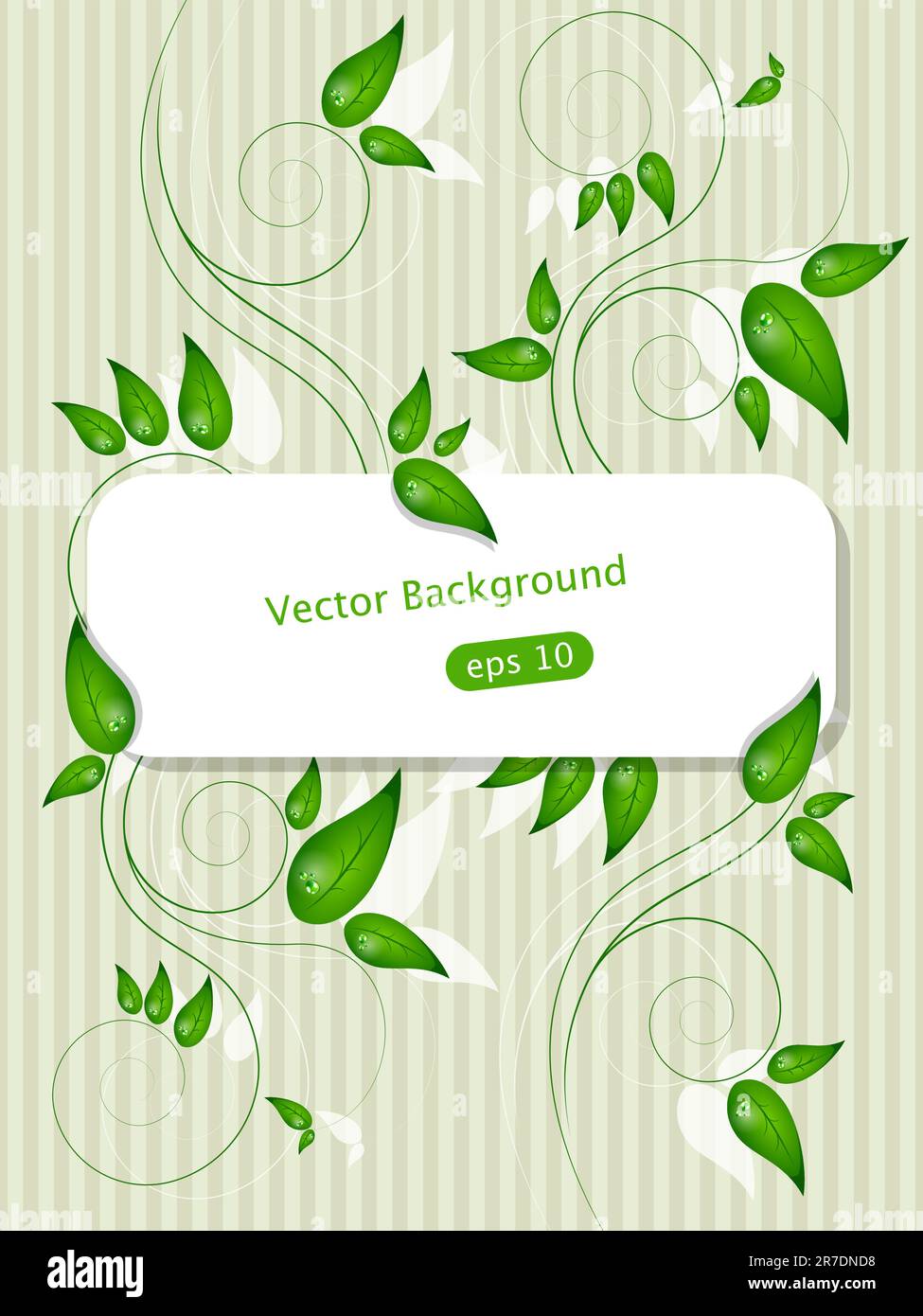 Vector background with green plants Stock Vector Image & Art - Alamy
