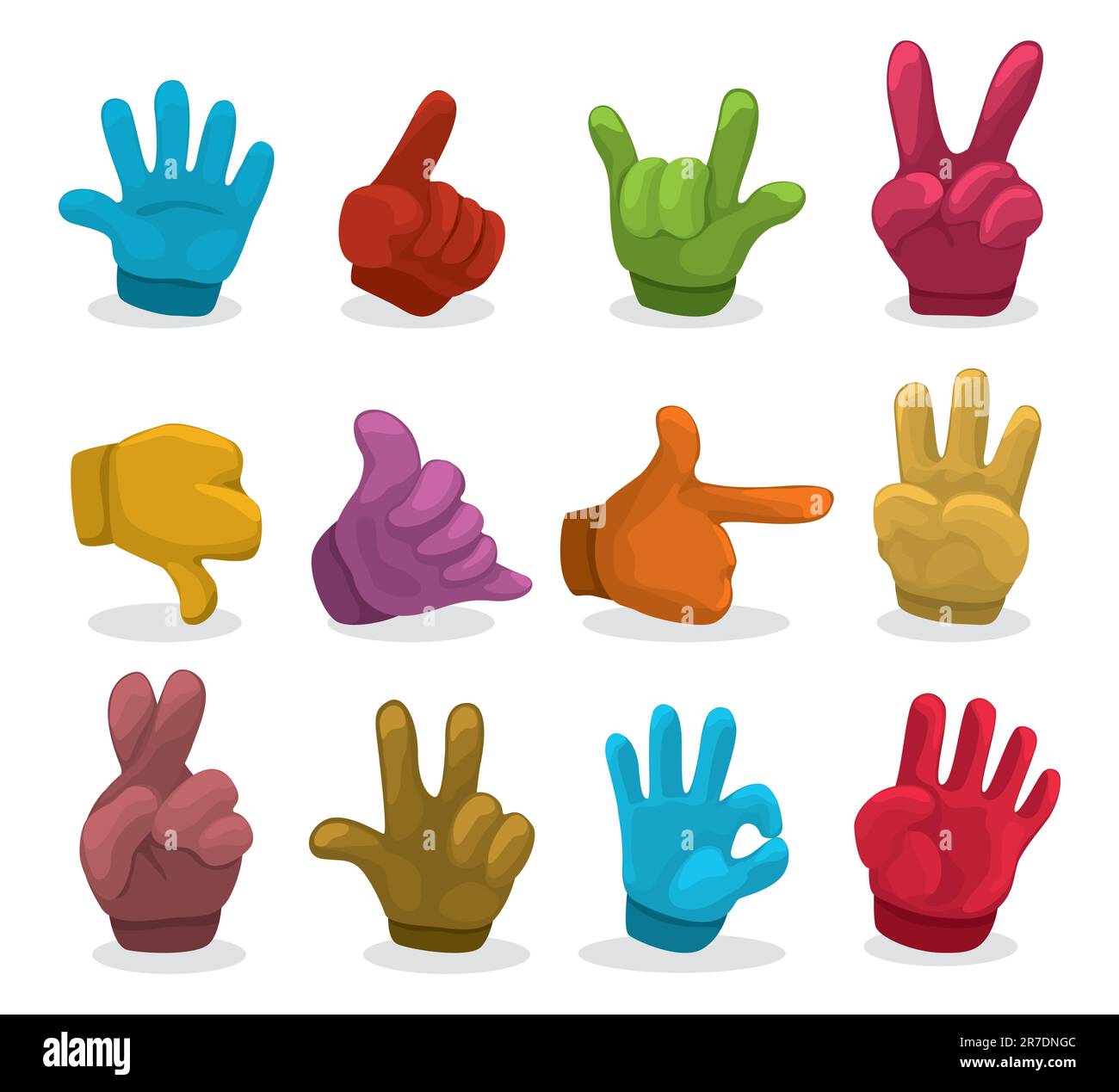 Hands collection Cut Out Stock Images & Pictures - Alamy