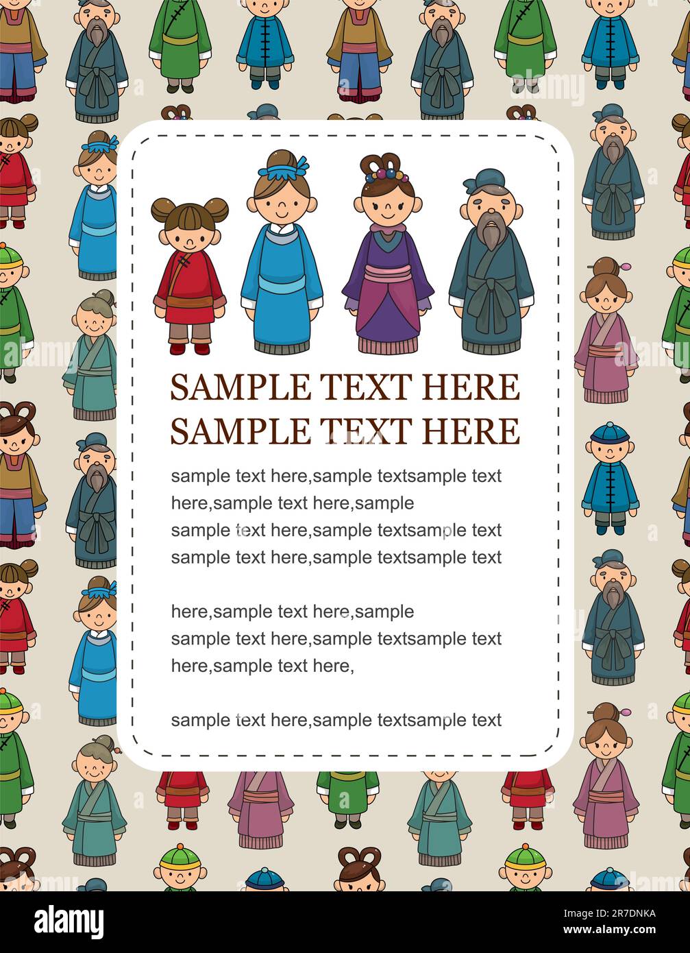 Chinese dress traditional and child Stock Vector Images - Alamy