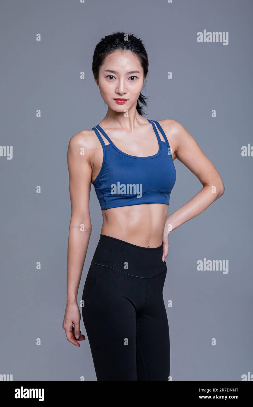 healthy beauty concept photo of korean asian beautiful woman standing ...