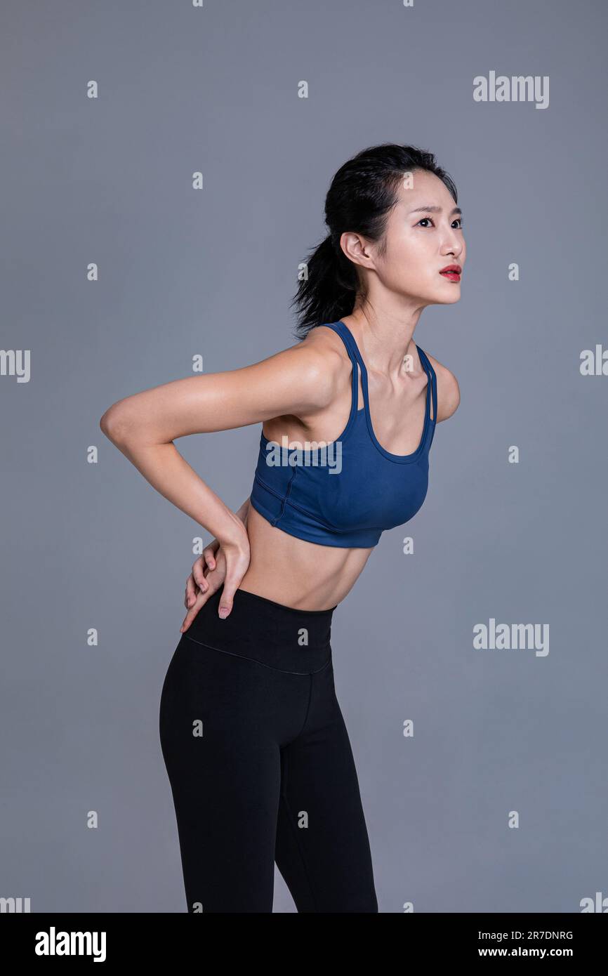 healthy beauty concept photo of korean asian beautiful woman feeling ...