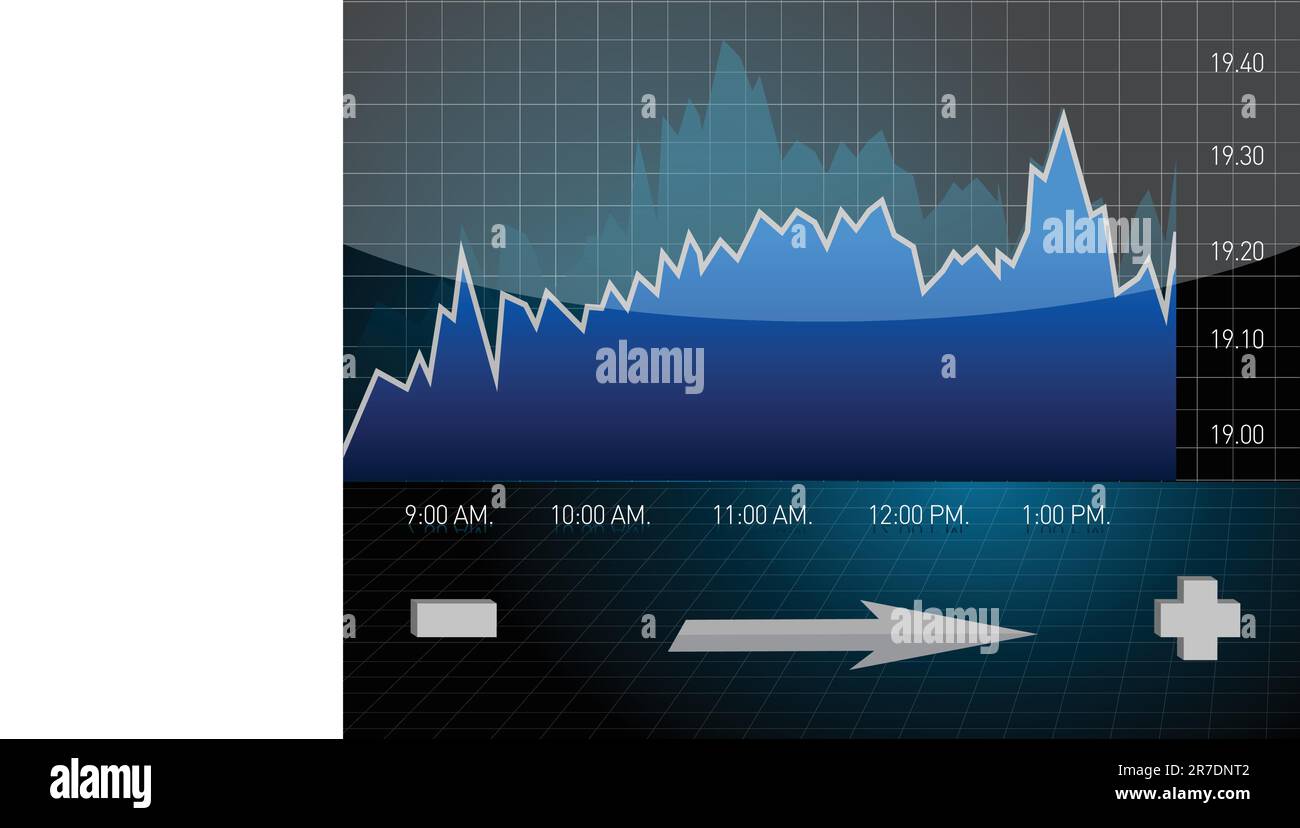 Stock market trend Finance concept illustration design Stock Vector ...