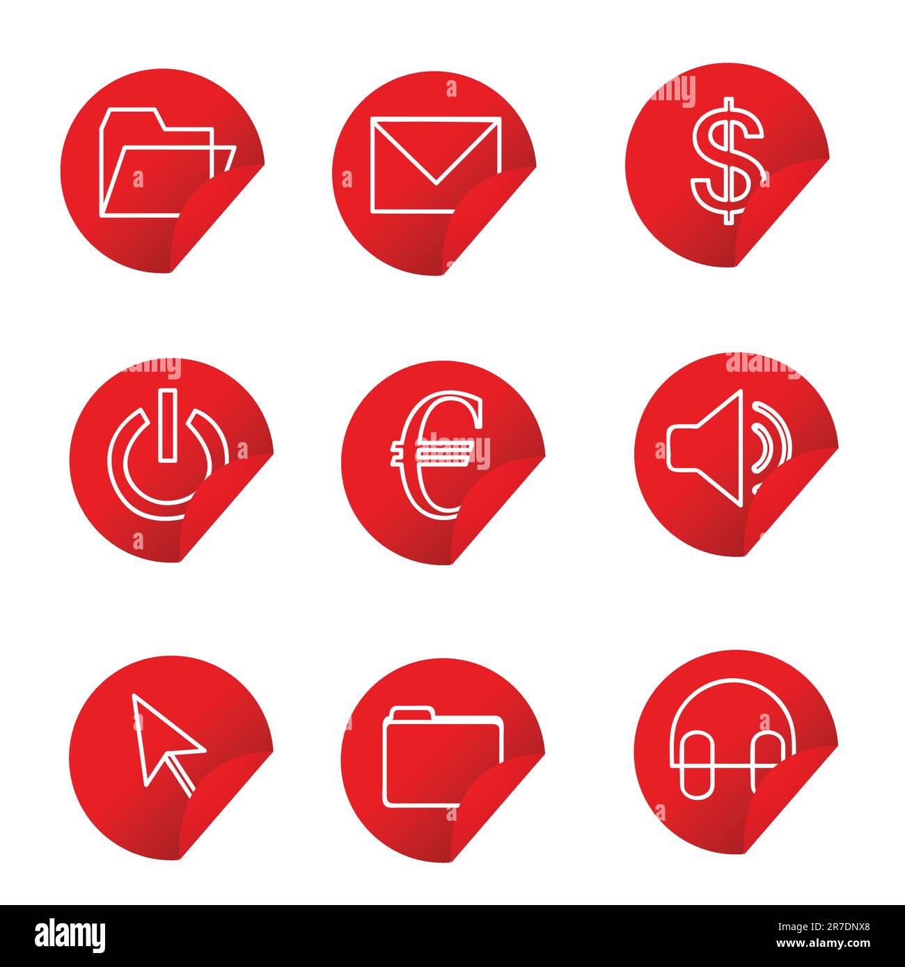 File folder icon image sticker hi-res stock photography and images - Alamy