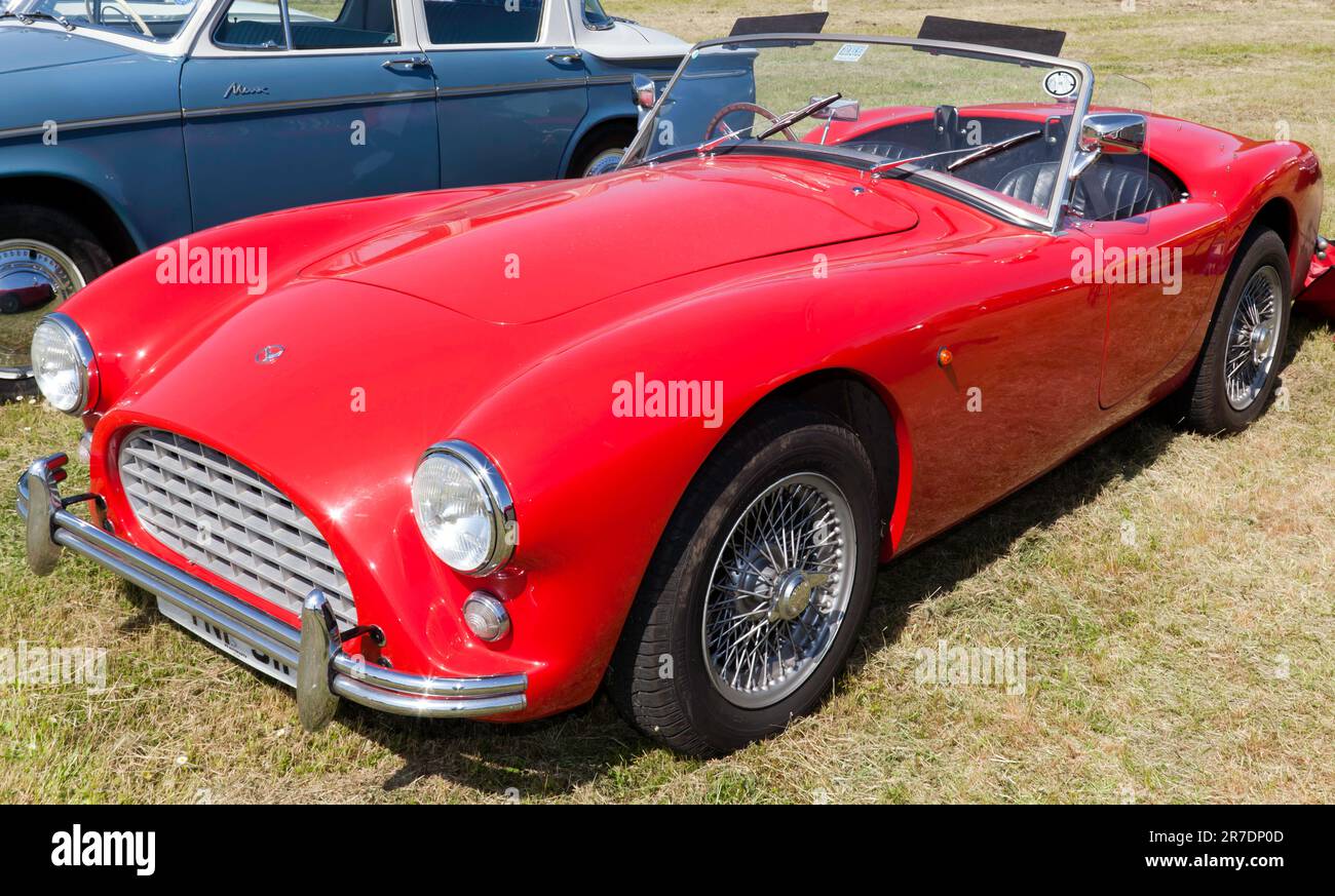 Three-quarters front view of a Red, 2007, Hawk replica of the AC Ace ...