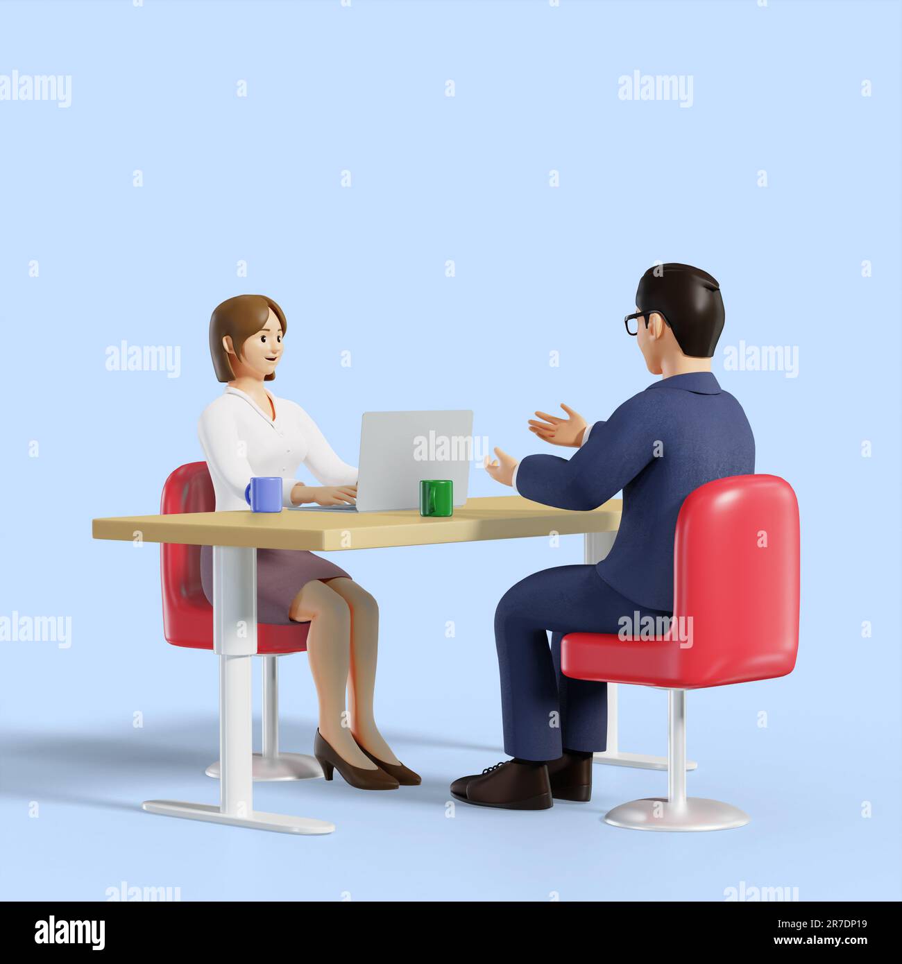 Business people having meeting graphic hi-res stock photography and ...