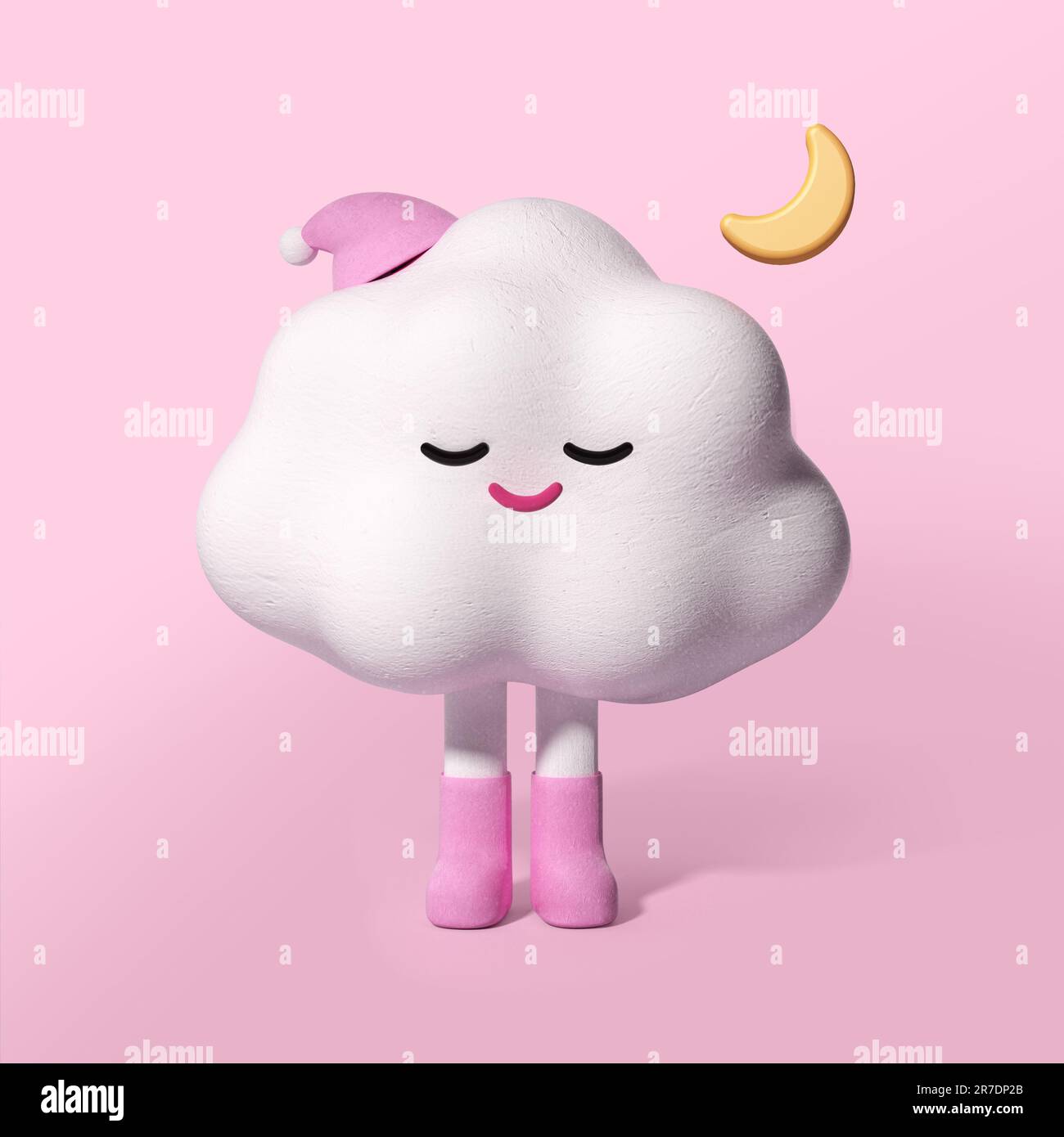 early childhood education 3d character, sleep training Stock Photo - Alamy