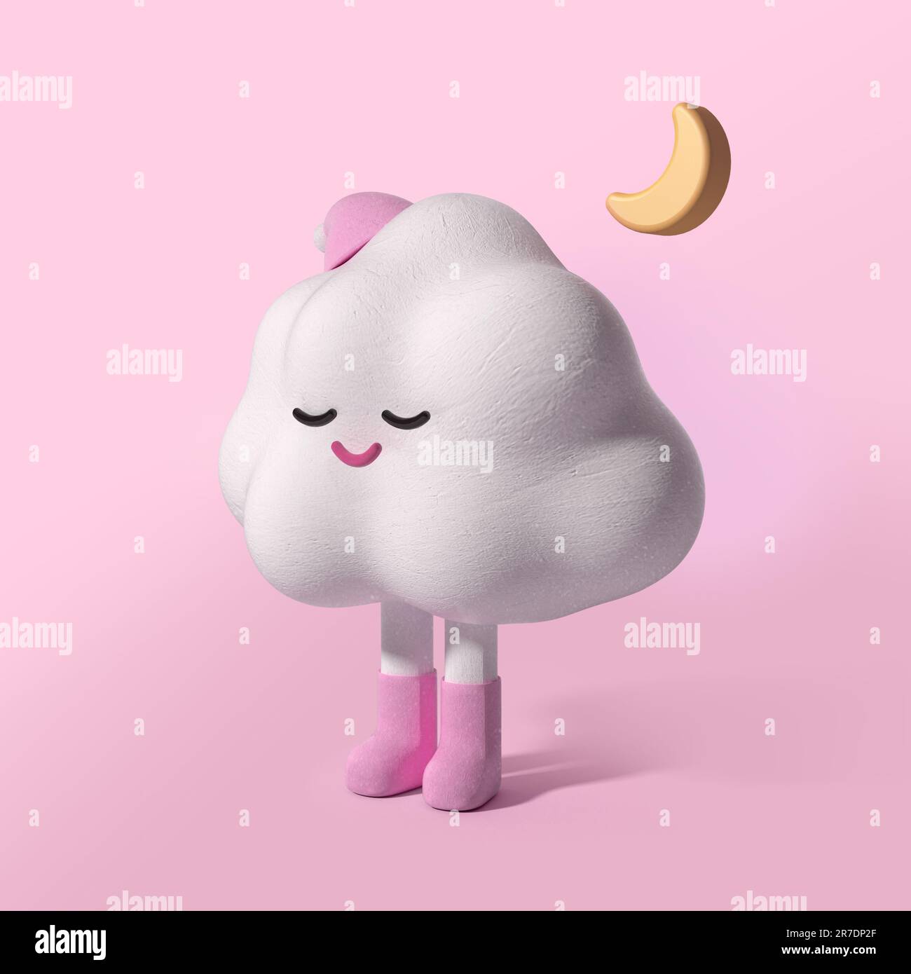 early childhood education 3d character, sleep training Stock Photo - Alamy