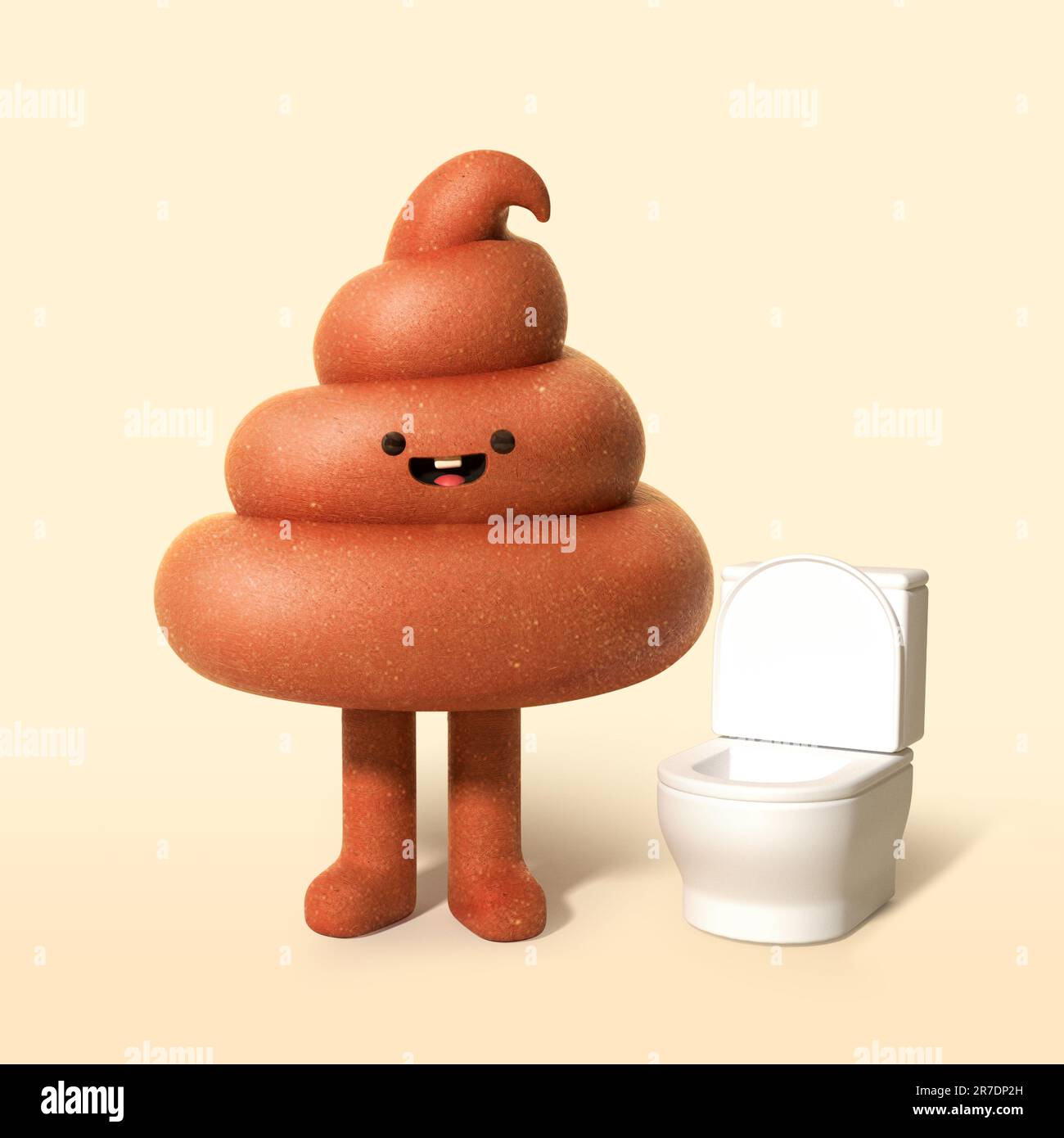 early childhood education 3d character, potty training Stock Photo - Alamy