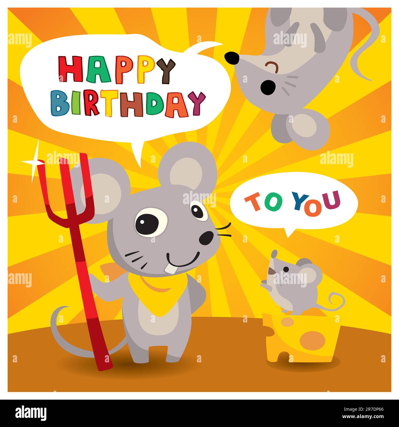 Mouse postcard Cut Out Stock Images & Pictures - Alamy