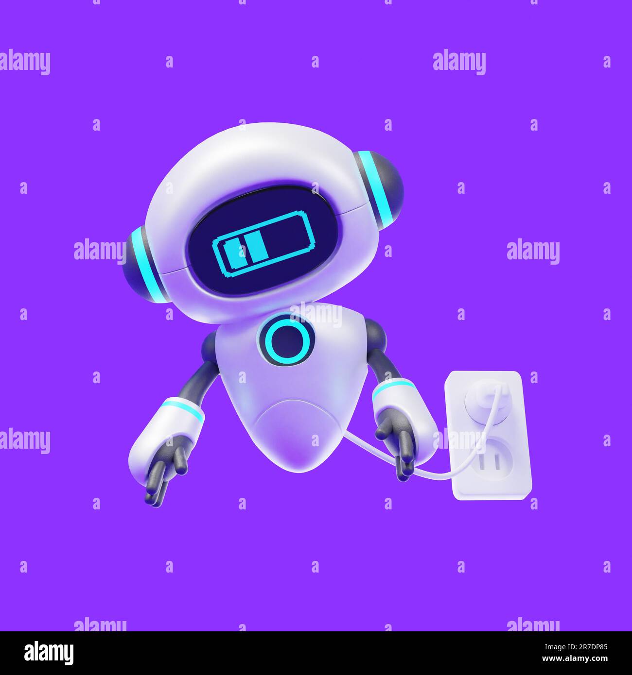 ai artificial intelligence robot, charging Stock Photo - Alamy