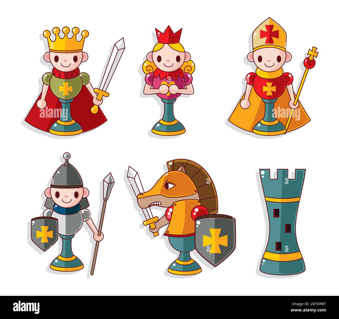 cartoon chess isolated Stock Vector Image & Art - Alamy