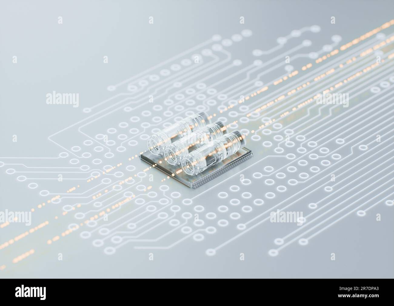 3d graphic rendered AI artificial intelligence chip, server Stock Photo ...