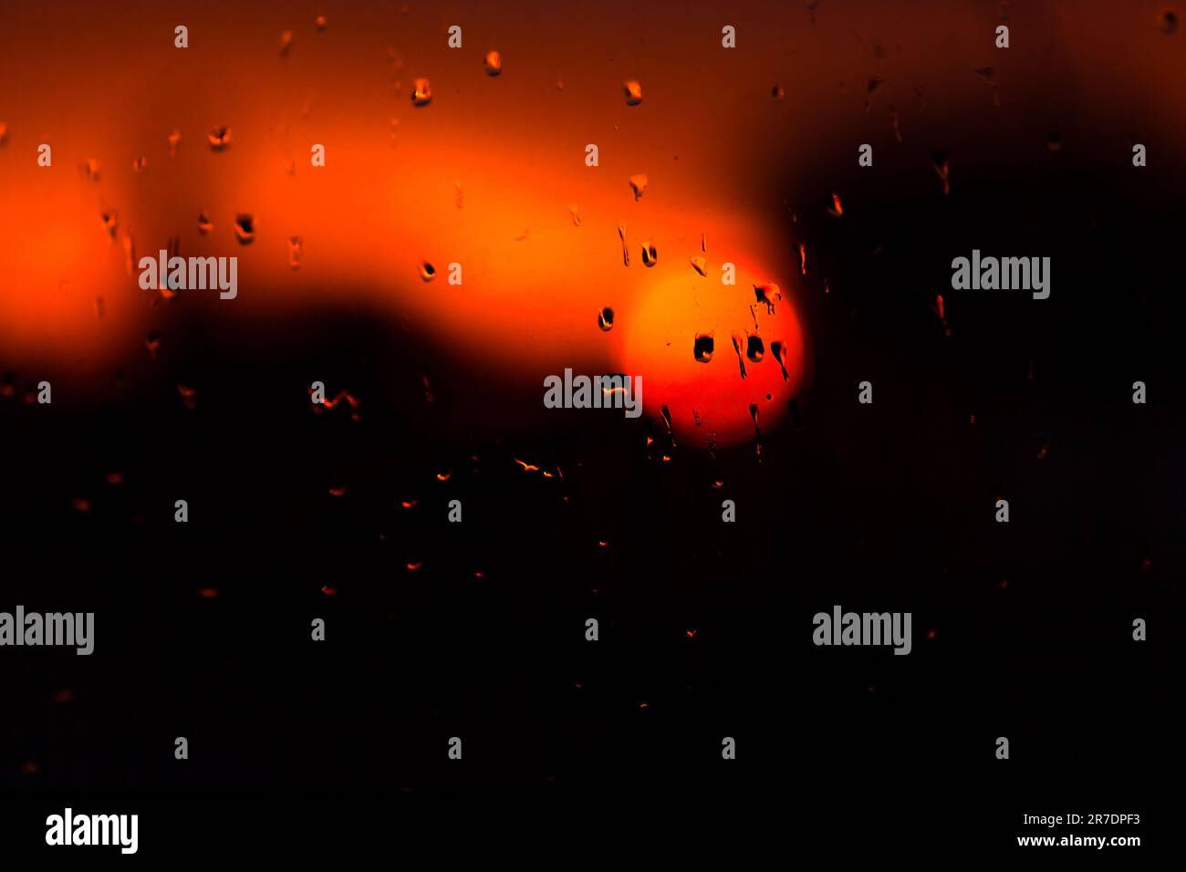 Blurring and defocusing the sunset background. Sun and sky, beautiful ...