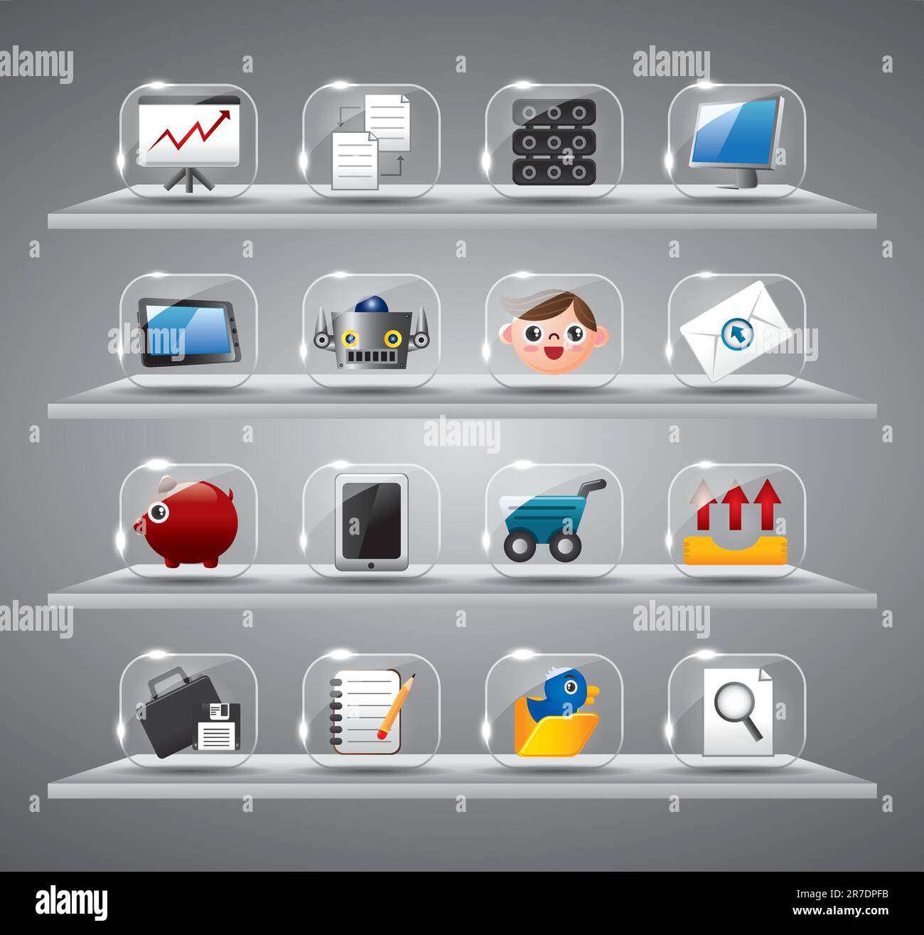 Transparent data presentation Stock Vector Images - Alamy