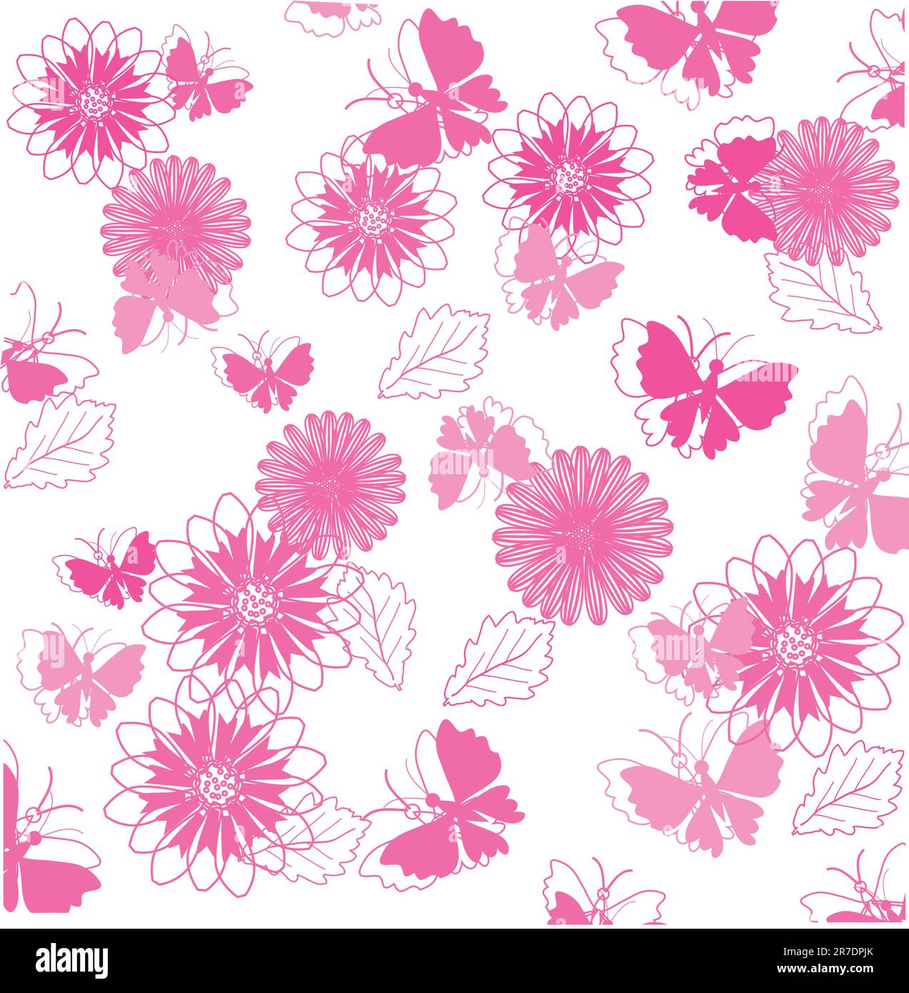 vector illustration of floral background Stock Vector Image & Art - Alamy