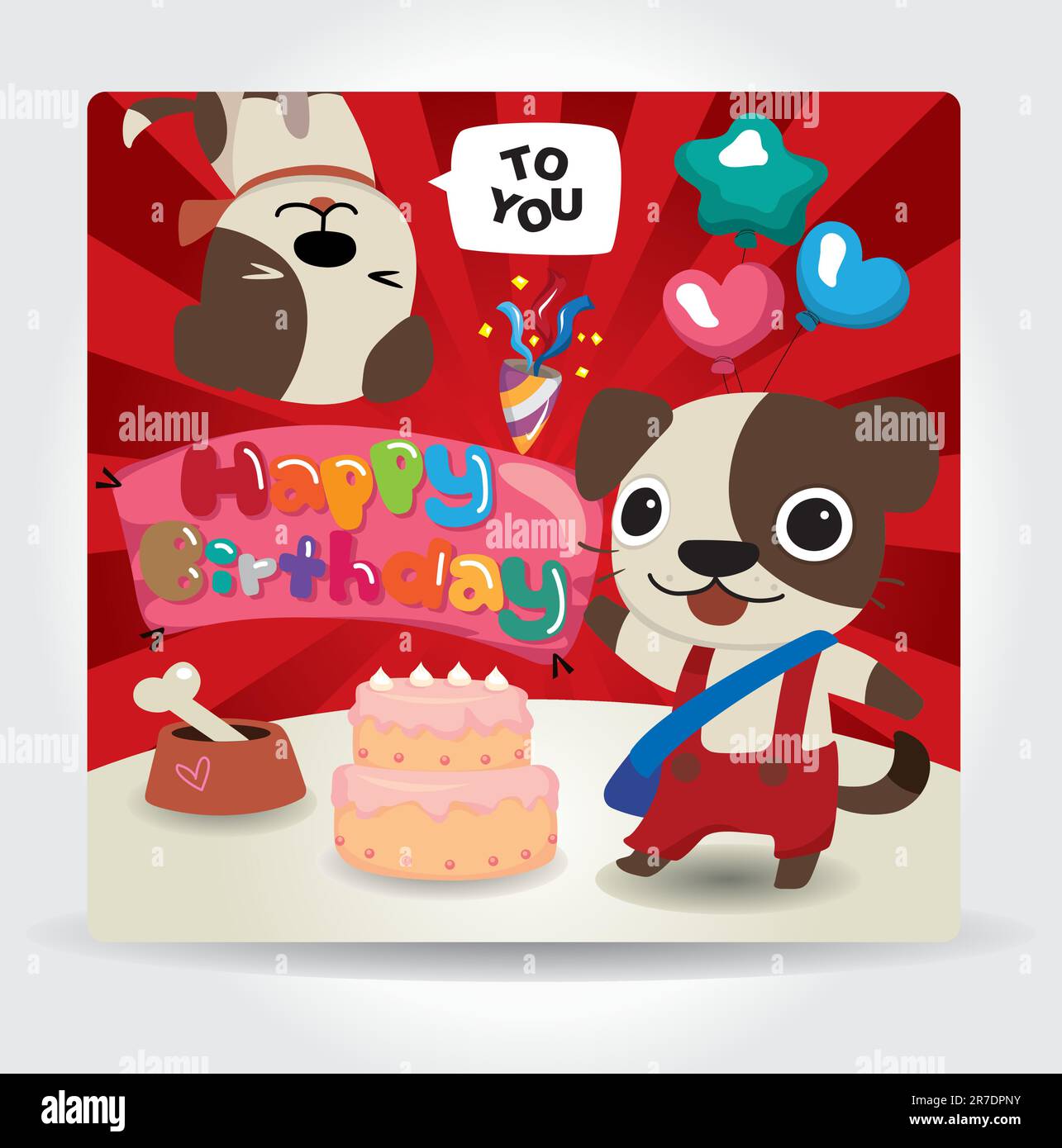 Dog and friends Stock Vector Images - Alamy