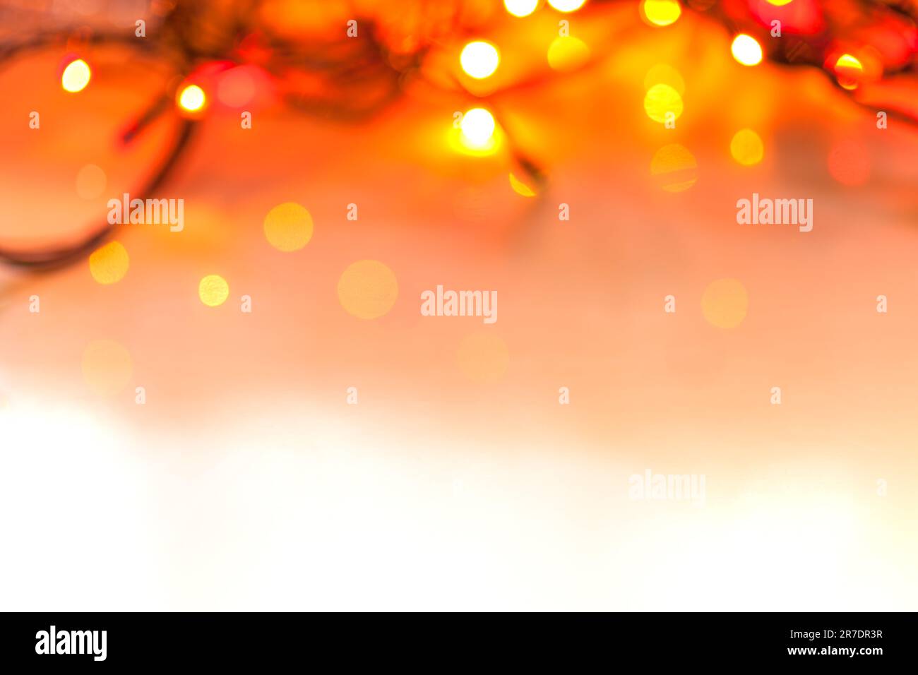 Bokeh background. Defocused fire candles. Bokeh light, shimmering ...