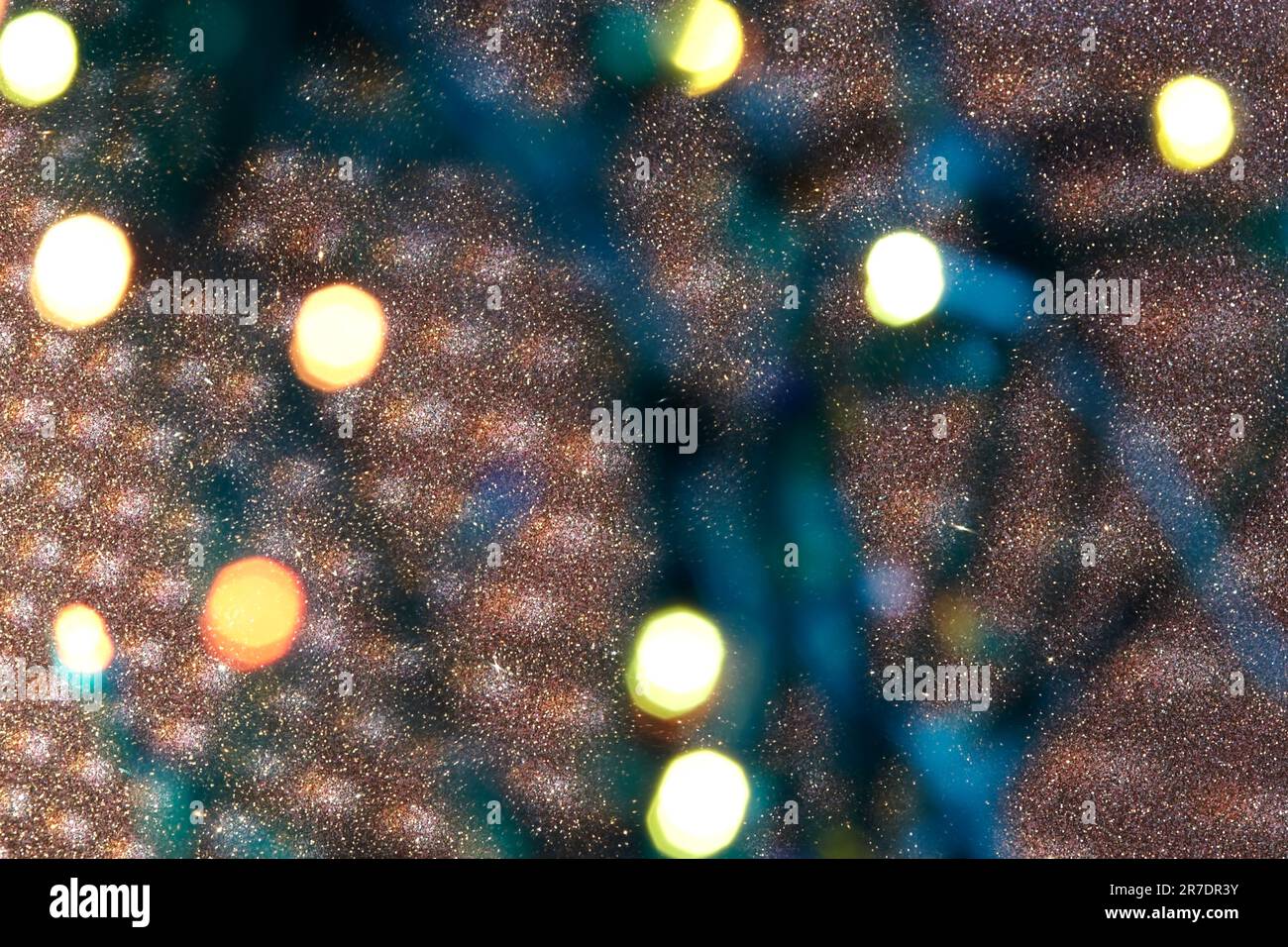 Abstract background with bokeh and blue lines. Defocused background ...