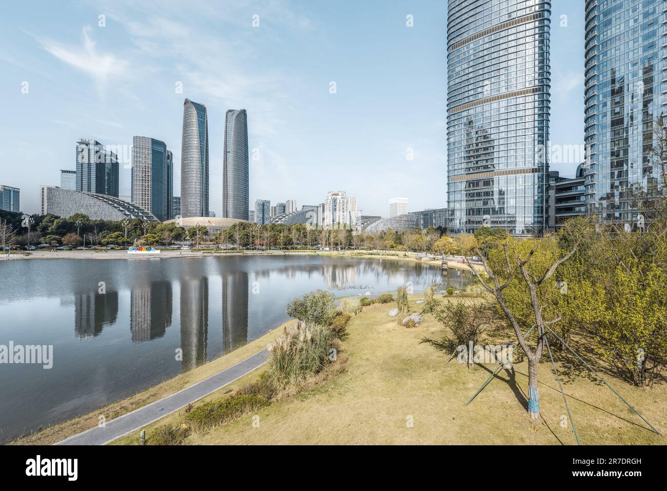 Sunny day in Chengdu Financial City Stock Photo - Alamy