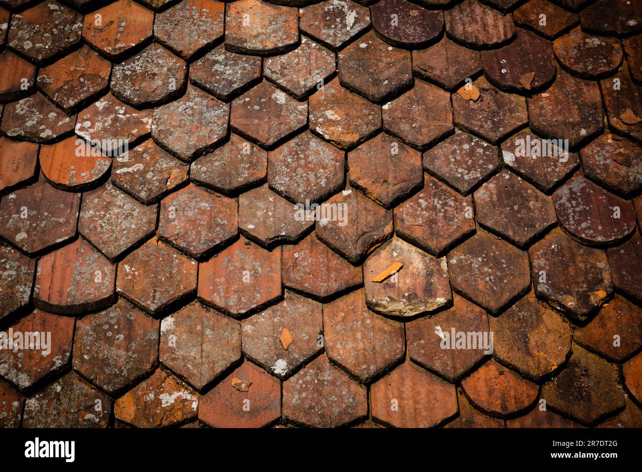 old roof shingles texture for a background Stock Photo - Alamy