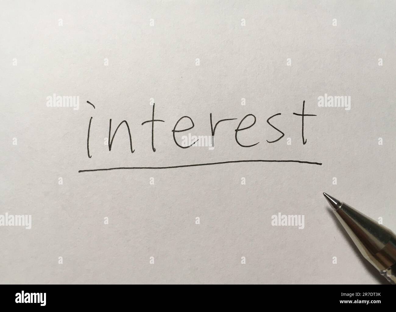 Interest word hi-res stock photography and images - Alamy