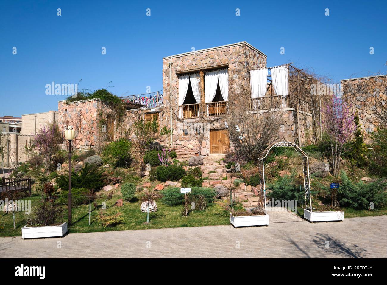 View of some of the period, old looking houses in the Silk Road era ...