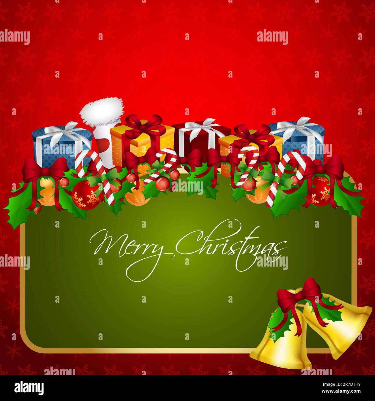 illustration of abstract christmas card Stock Vector Image & Art - Alamy