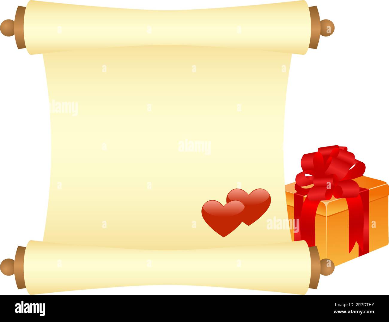 Present manuscript Stock Vector Images - Alamy