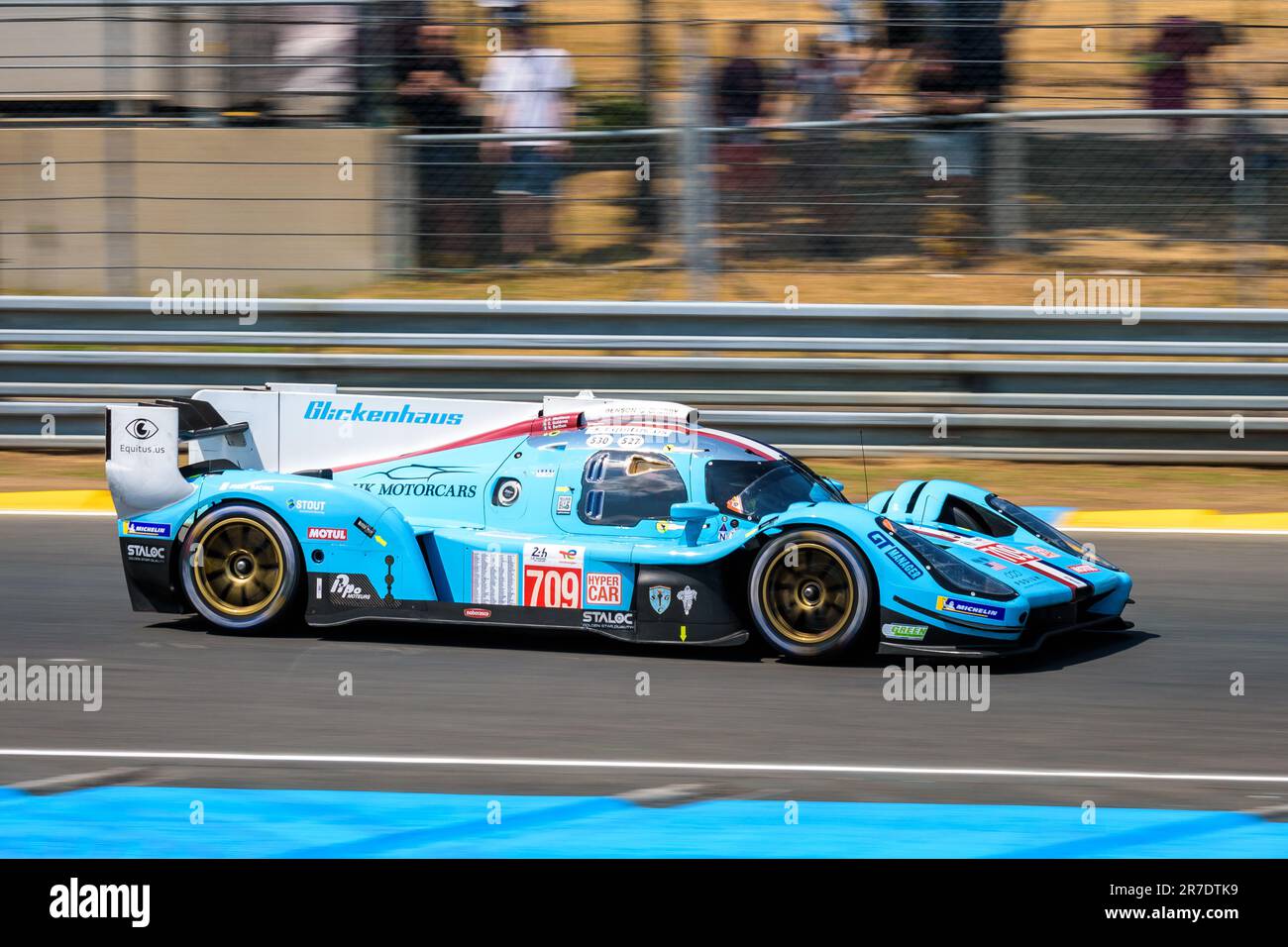 The Glickenhaus 007 race car No. 709, from the Glickenhaus Racing team ...