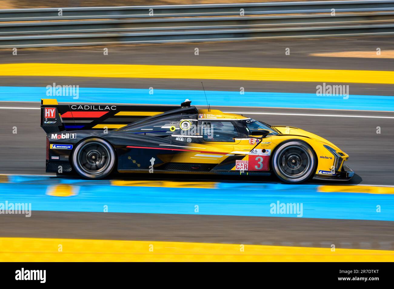 The Cadillac V-Series R race car No. 3, from the Cadillac Racing team ...