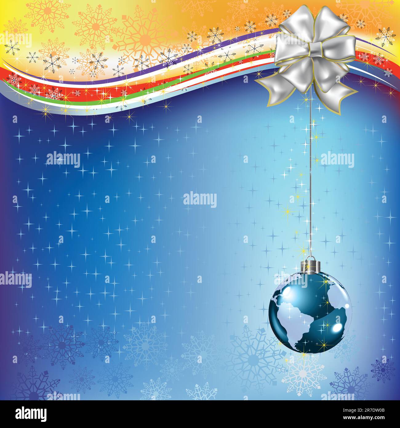 Christmas earth Stock Vector Images - Alamy