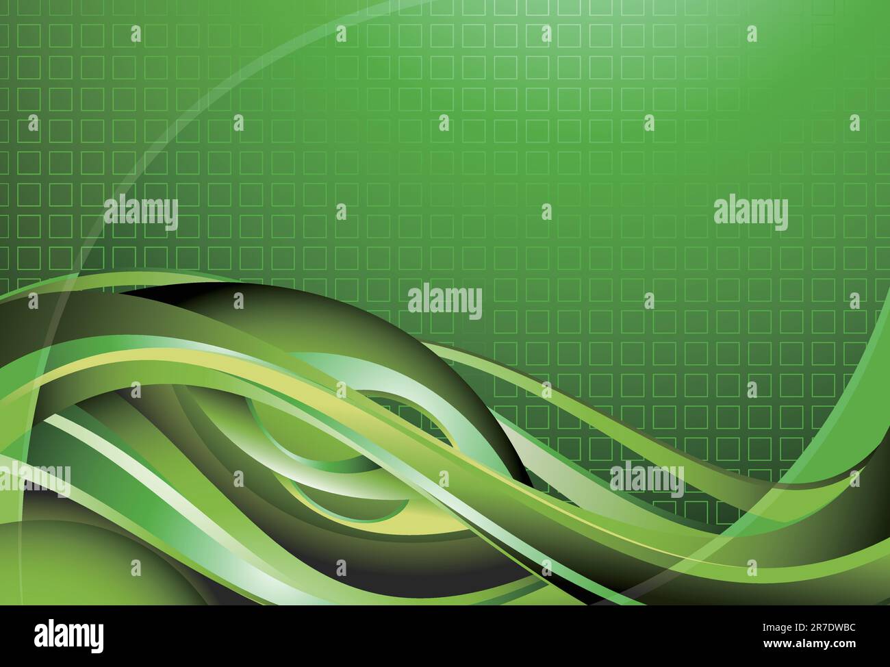 Illustration of abstract green curve background Stock Vector Image ...