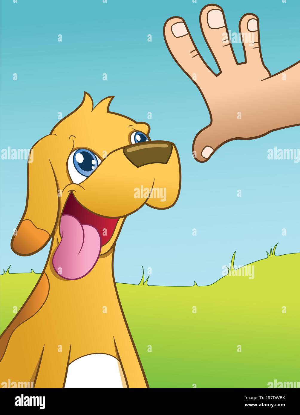 Teach dog to sit Stock Vector Images - Alamy