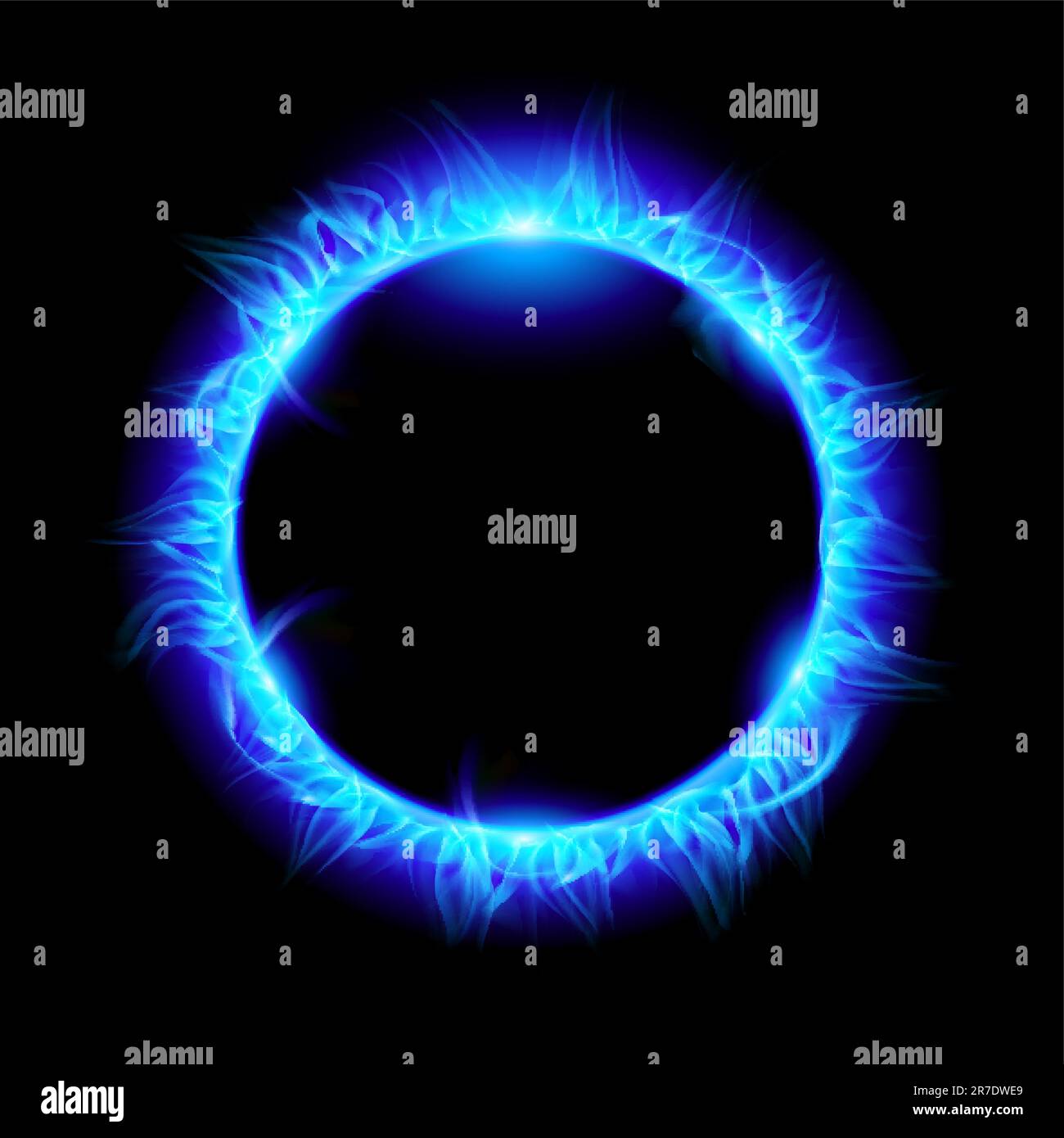 Space scene orange blue Stock Vector Images - Alamy