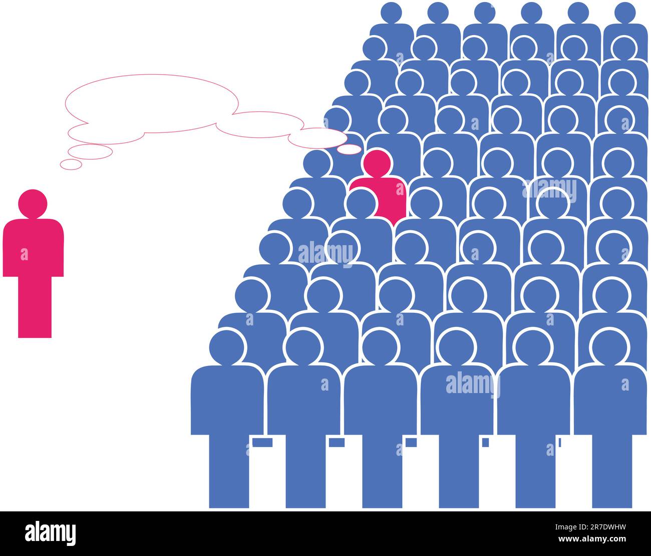 The concept on "Anyone can". Symbol of man. Vector Stock Vector Image ...