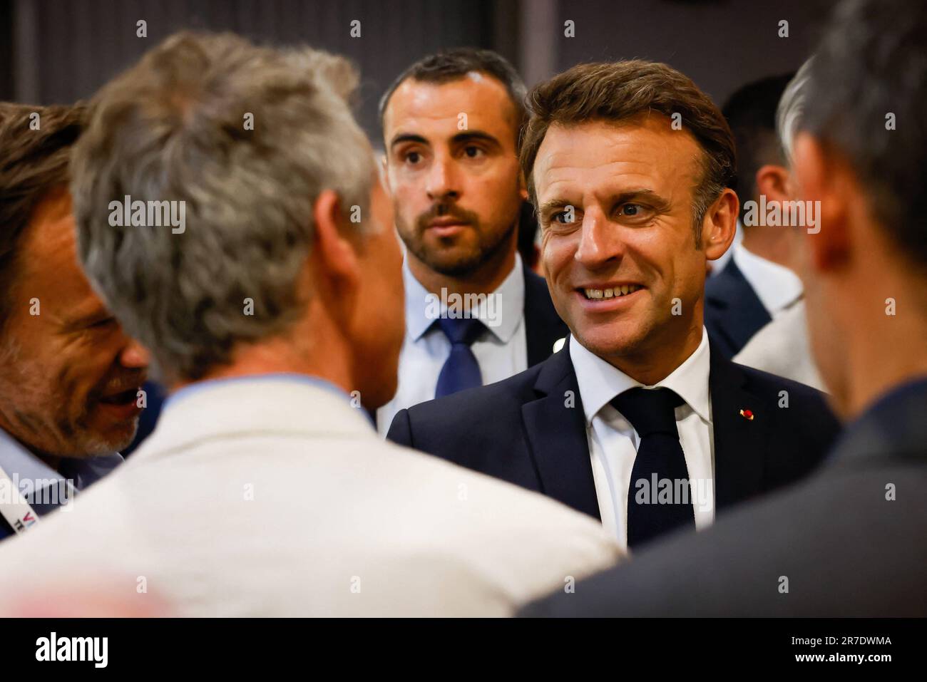 Paris, France. 15th June, 2023. French President Emmanuel Macron at the ...