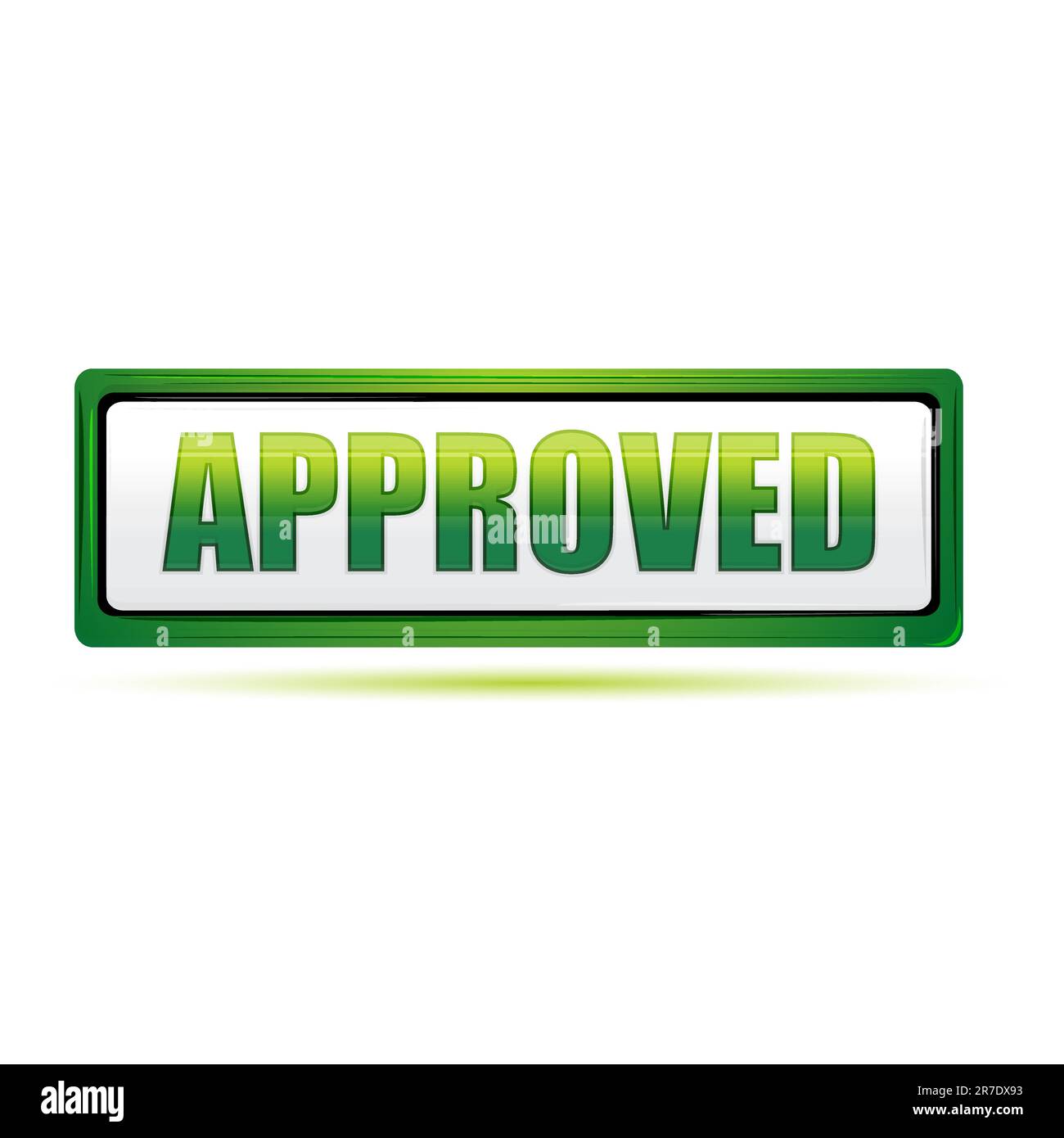 illustration of approved text on isolated background Stock Vector Image ...