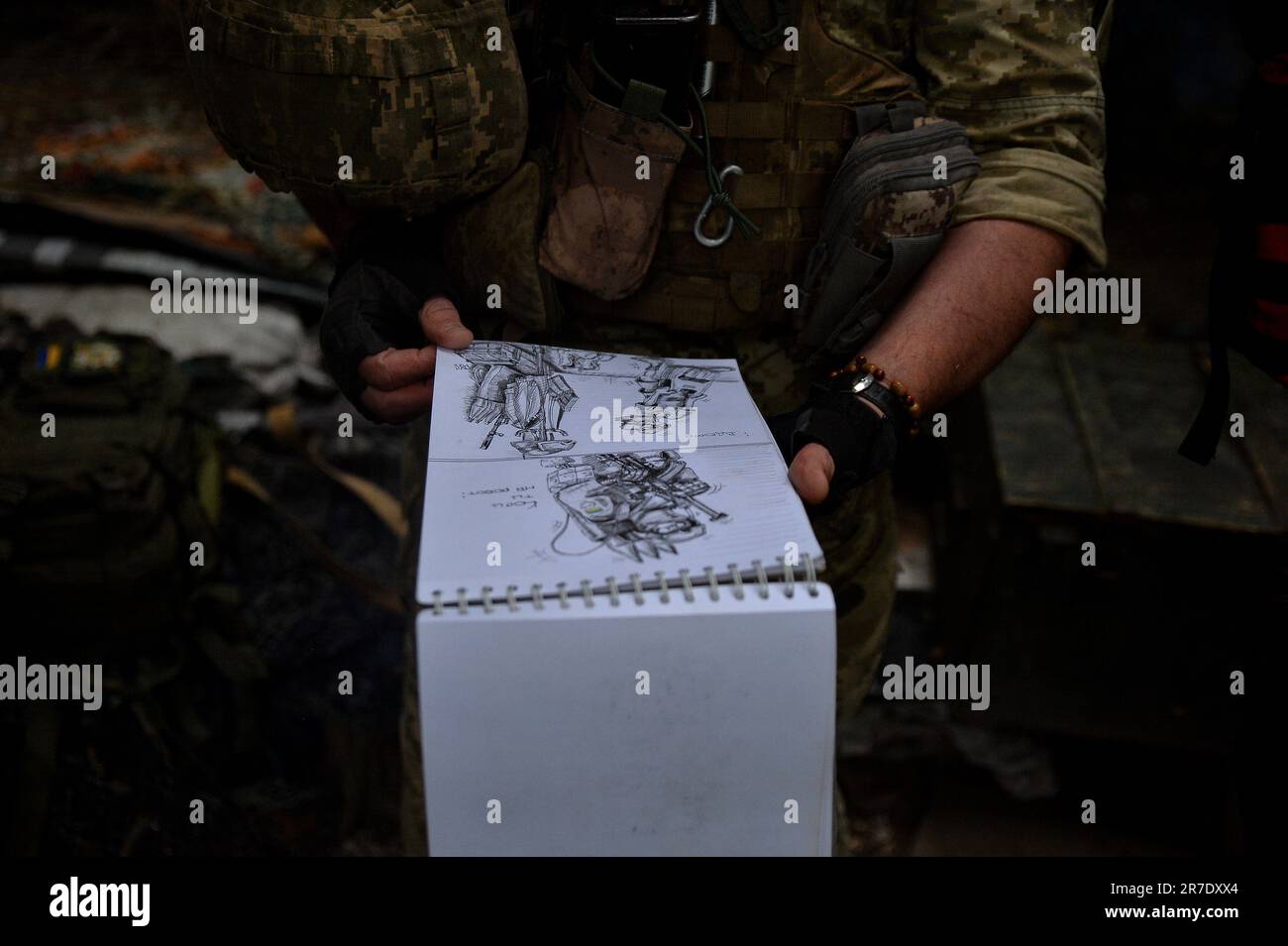 Kyiv, Kharkiv, Ukraine. 15th June, 2023. Ukrainian soldier Ruslan ...