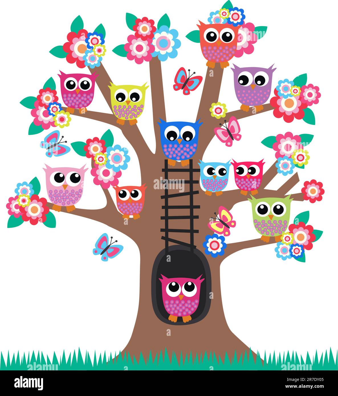 Ladder tree Stock Vector Images - Alamy