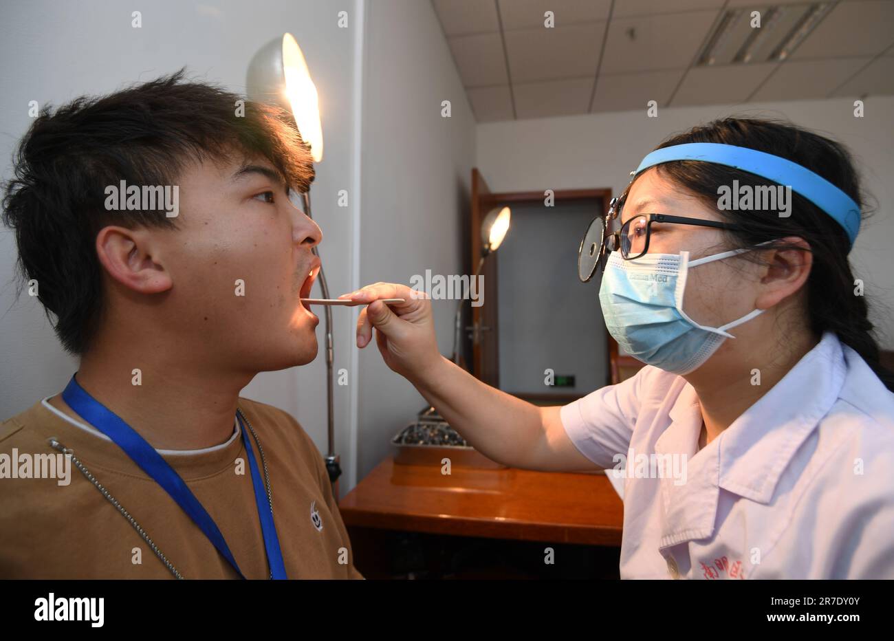 GUIYANG, CHINA - JUNE 15, 2023 - Young people undergo a physical ...