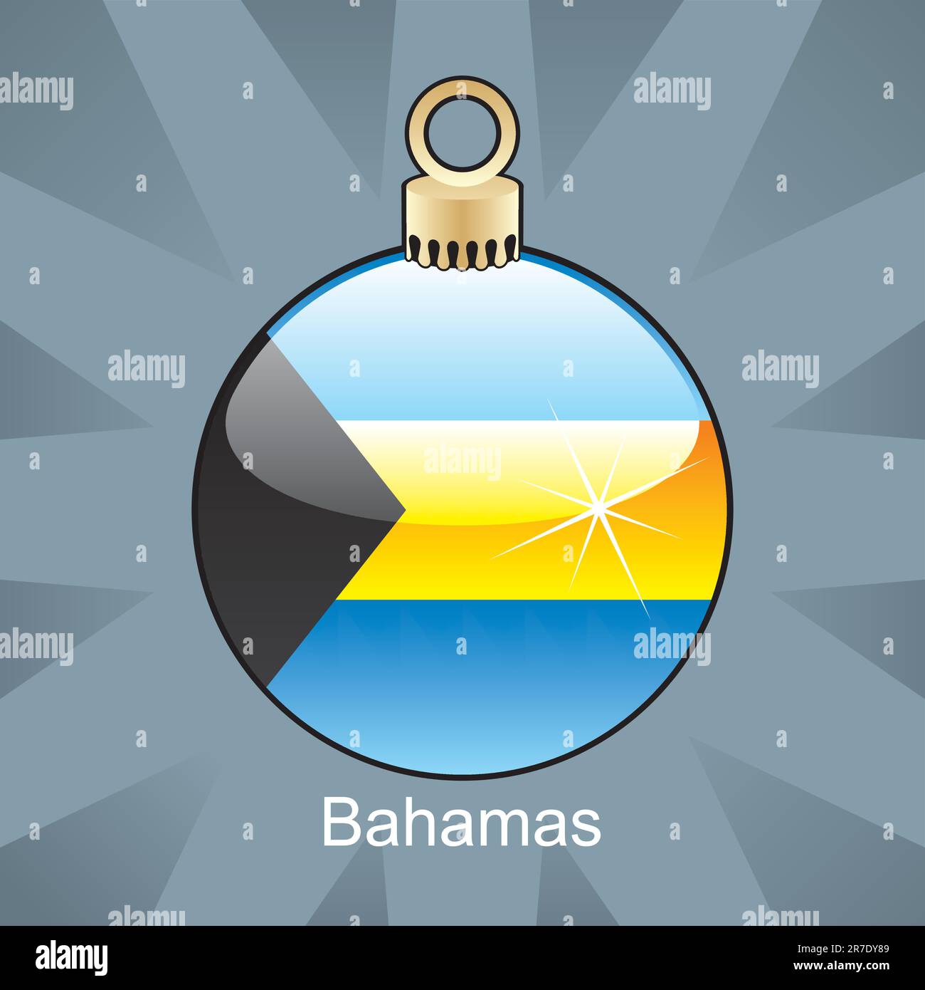 Editable bahamas flag vector hi-res stock photography and images - Alamy