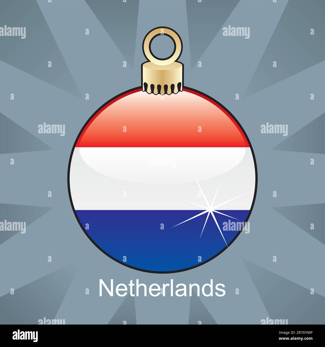fully editable vector illustration of isolated netherlands flag in ...