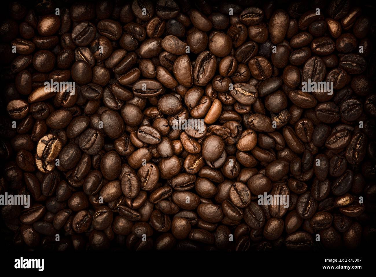 Brown coffee background.Dark with black vignette coffee background ...