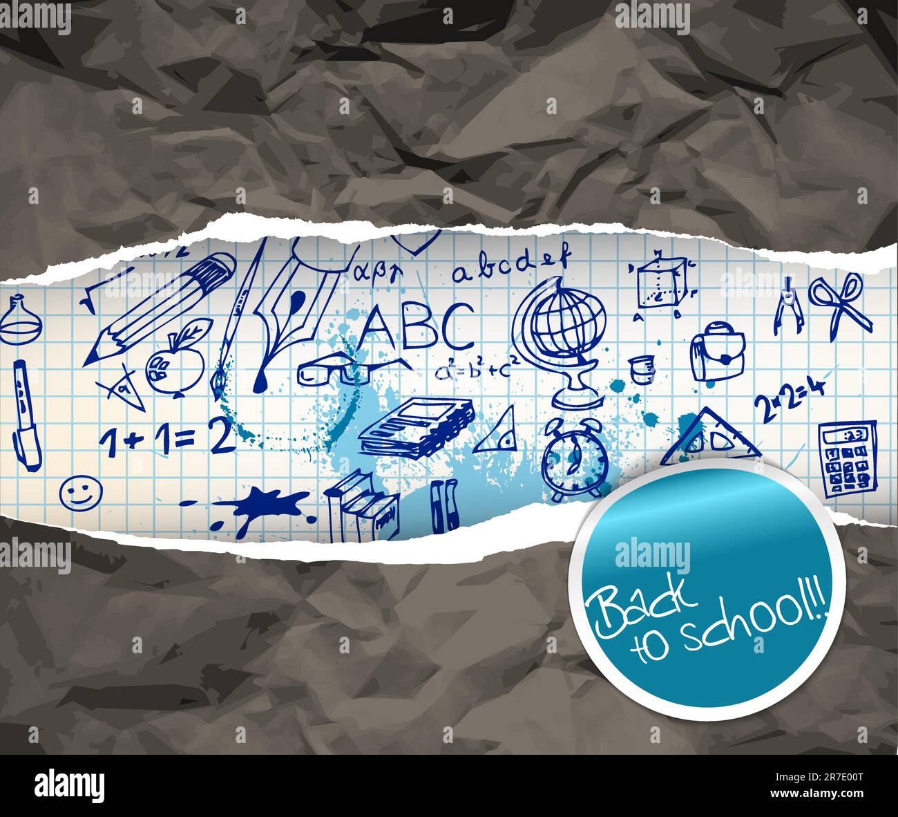 Paper label on back Stock Vector Images - Alamy